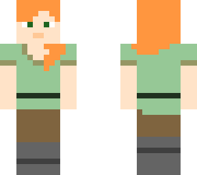 Smooth Textures Alex | Minecraft Skin
