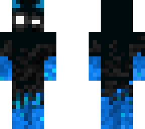 blue fire demon | Minecraft Skin
