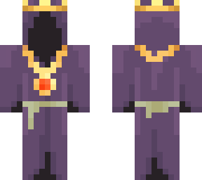 Mina from Noita with Amulet of Yendor & Gold Crown | Minecraft Skin