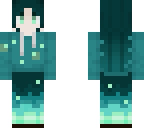 Glow squid girl | Minecraft Skin