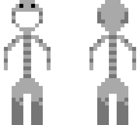 skeleton stickman (og skin is made by chimongoat) | Minecraft Skin