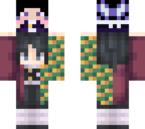 Tomioka cargando Shinobu | Minecraft Skin