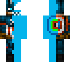 Venomized Captain America | Minecraft Skin