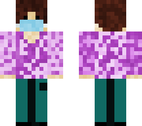 glitched purple coated skin | Minecraft Skin