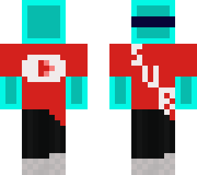 McFluffyyy's Blue Slime Skin (Fixed) Meme gamer position | Minecraft Skin