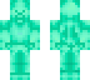 Bright Cyan Steve | Minecraft Skin