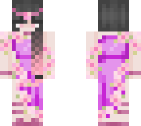 Edited Cherry Blossom Yuki | Minecraft Skin