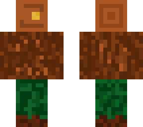 Sideways facing barrel, custom head | Minecraft Skin