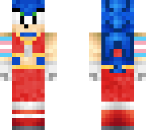 Trans Fem Sonic | Minecraft Skin