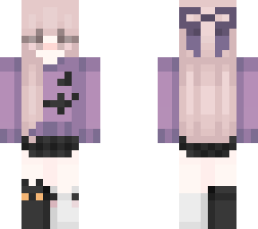 cute purple girl | Minecraft Skins