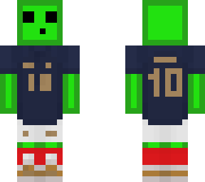 Lime Slime Mbappe France | Minecraft Skin