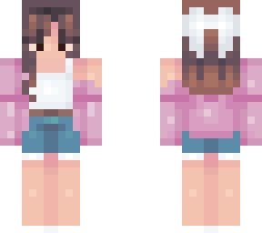 Pink Soft girl | Minecraft Skin