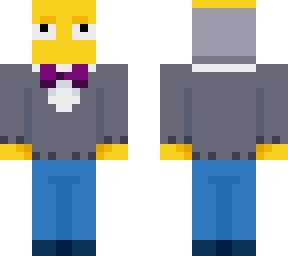 Mr. Dewey Largo - Xbox360 The Simpsons Skin Pack | Minecraft Skin