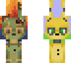 scraptrap and springbonnie | Minecraft Skin