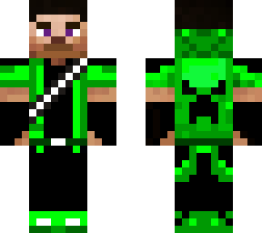 Cool Green Pro Gamer/Pro DJ BPS Steve | Minecraft Skin