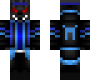 Blue Overcoat Dire Wolf | Minecraft Skin