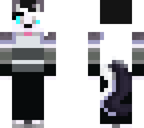 MidNight The HellHound (My OC) | Minecraft Skin