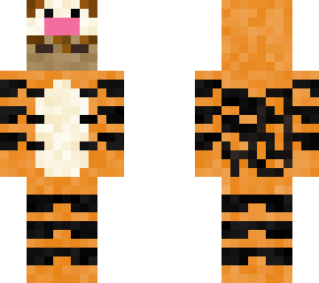 boy in tigger costume | Minecraft Skin