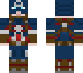 Captain America Age of Ultron (Without Shield) | Minecraft Skin