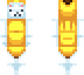 Cat in a banana onesie (hive style) :3 | Minecraft Skin