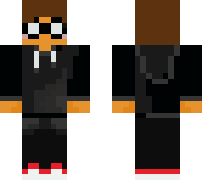 Minecraft Skin - Black hoodie jacket | Minecraft Skin