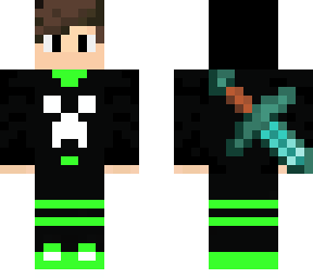 Creeper with Diamond Sword | Minecraft Skin