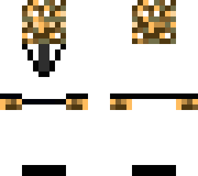 Glowstone man with white suit | Minecraft Skin