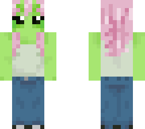 Pink Haired Alien Girl | Minecraft Skin