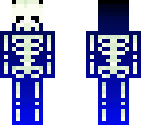 blue gradient skelly | Minecraft Skin