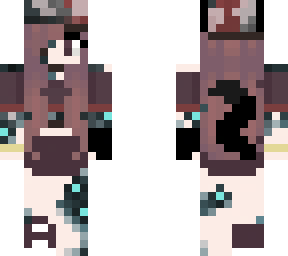 Corrupt warden girl | Minecraft Skin