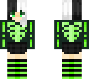 green skeleton | Minecraft Skin
