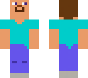 bare bones troll noob steve | Minecraft Skin