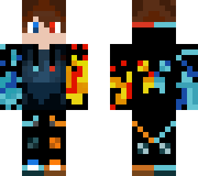 fire and ice | Minecraft Skin