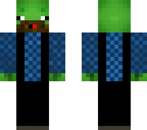 lumberjack turtle with two pixel eyes | Minecraft Skin