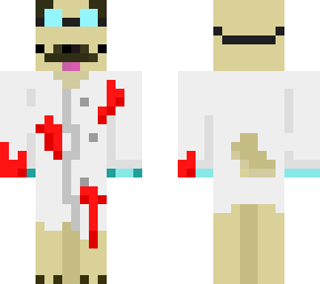 Evil Scientest Pug | Minecraft Skin