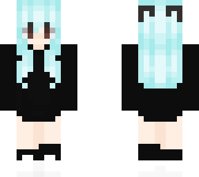 Rukaa sweater hitam | Minecraft Skin