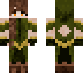 Green Hooded Elf | Minecraft Skin