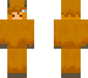 highland cow with blue eyes | Minecraft Skin