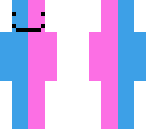 my skindex pfp but pink and blue | Minecraft Skin