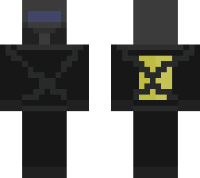 Black Lethal Company Jump Suit | Minecraft Skin