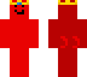 red OC with crown and cheeks | Minecraft Skin