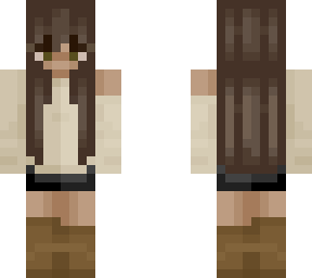 Cute Cosy Brunette in Uggs | Minecraft Skin