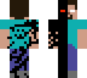 Demon Effected Solid Colored Herobrine | Minecraft Skin