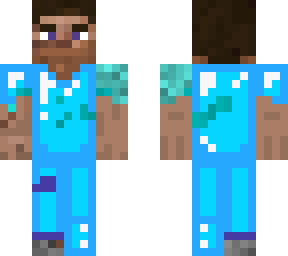 Steve damaged annoying villagers | Minecraft Skin