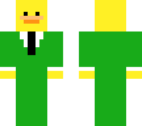 Fancy Duck (green suit) | Minecraft Skin