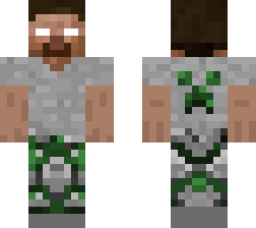 Trailer Steve-brine w/moss creeper | Minecraft Skin