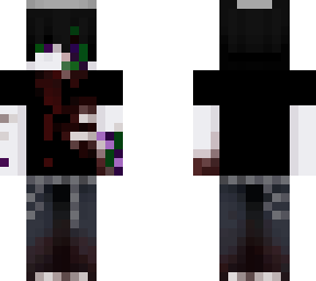 bleeding purple and green | Minecraft Skin