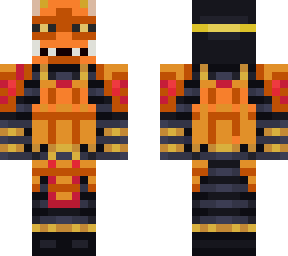 Orange Oni | Minecraft Skin