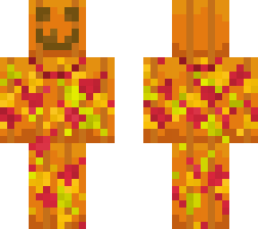 The Pumpkinman v2 - Autumn Leaves (cape string) | Minecraft Skin