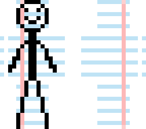 Stick man on notebook paper | Minecraft Skin